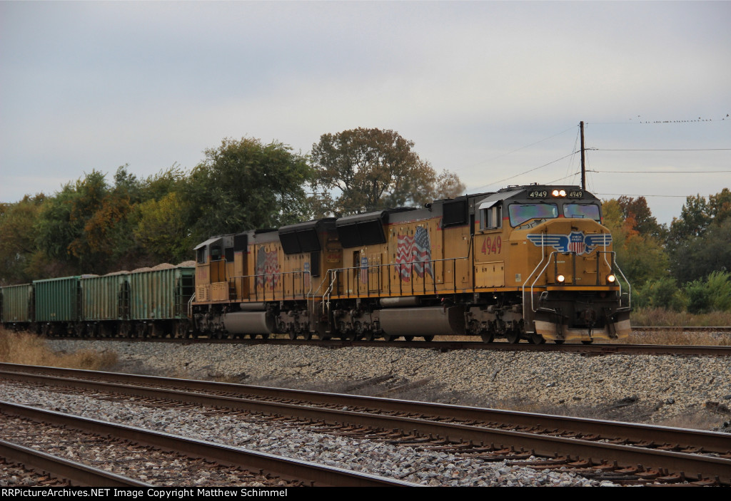 North Bound UP Ballast Train
